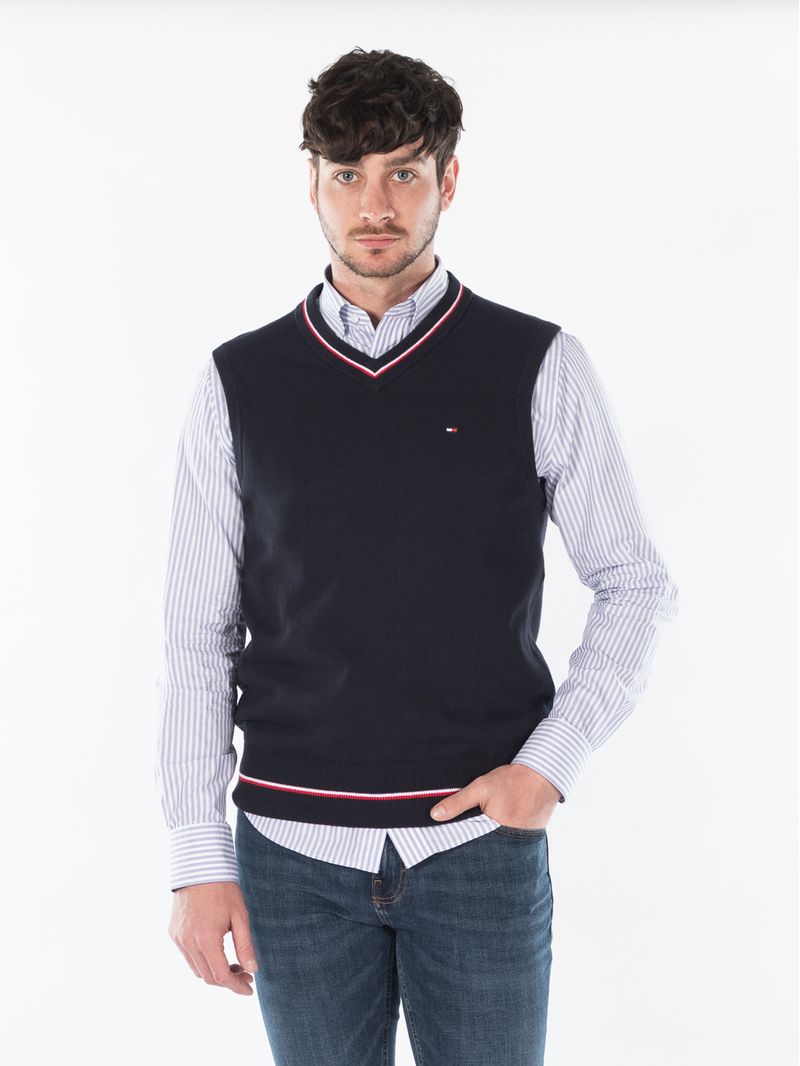 SUETER DE ALGODÓN CON CUELLO REDONDO VEST