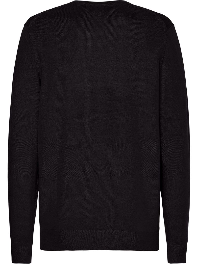 SÚETER DE ALGODÓN CON CUELLO V