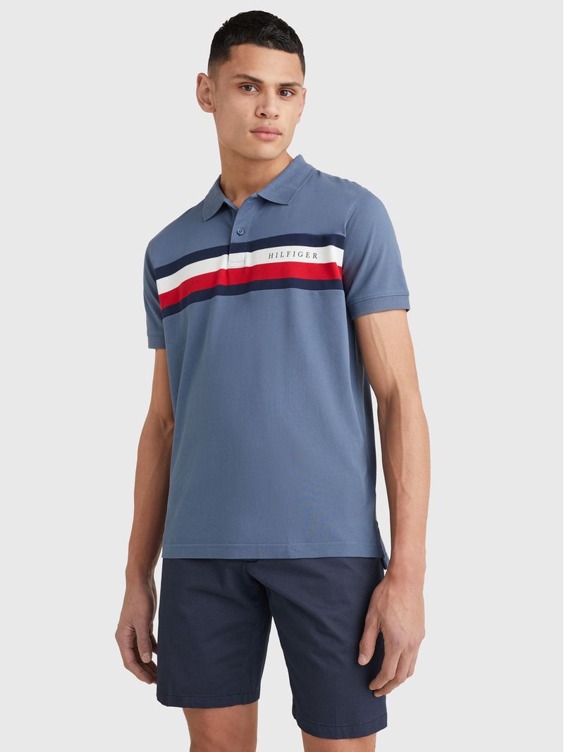 Polo De Corte Regular Con Cinta Distintiva