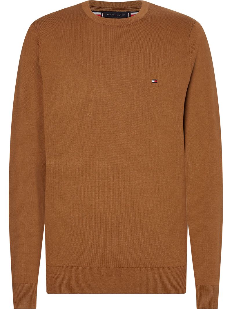 SÚETER DE ALGODÓN CON CUELLO REDONDO