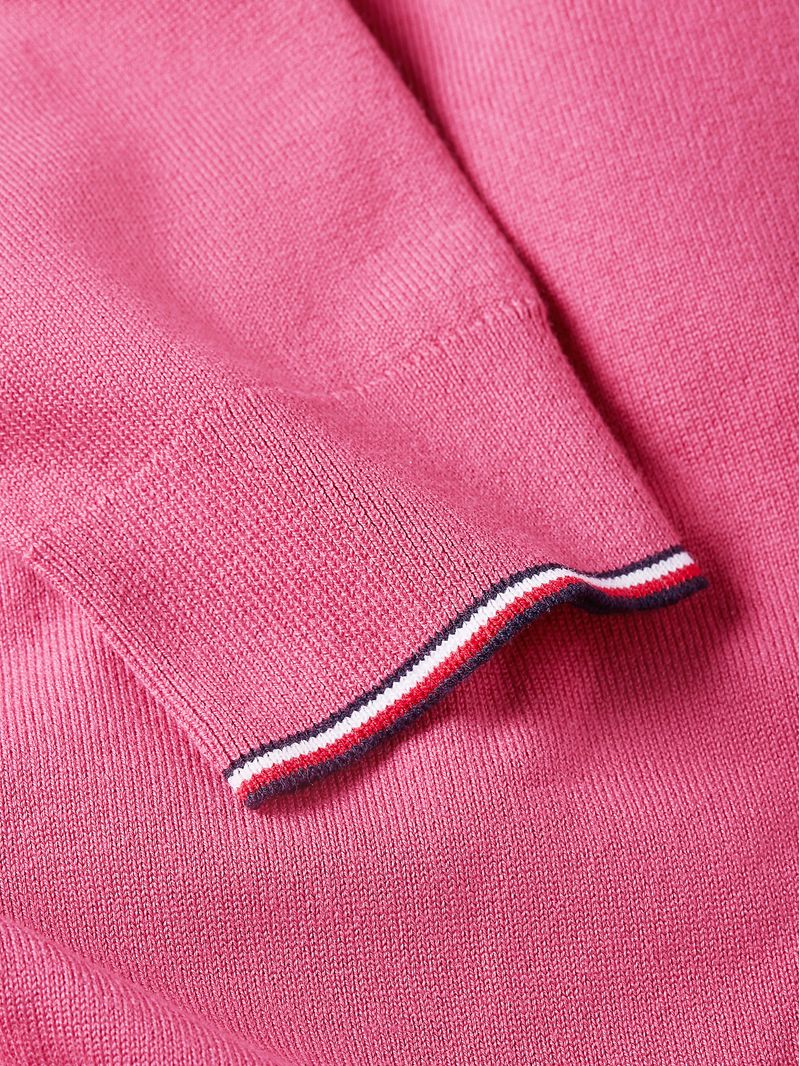 SUÉTER DE ALGODÓN ORGÁNICO CON CUELLO BARCO