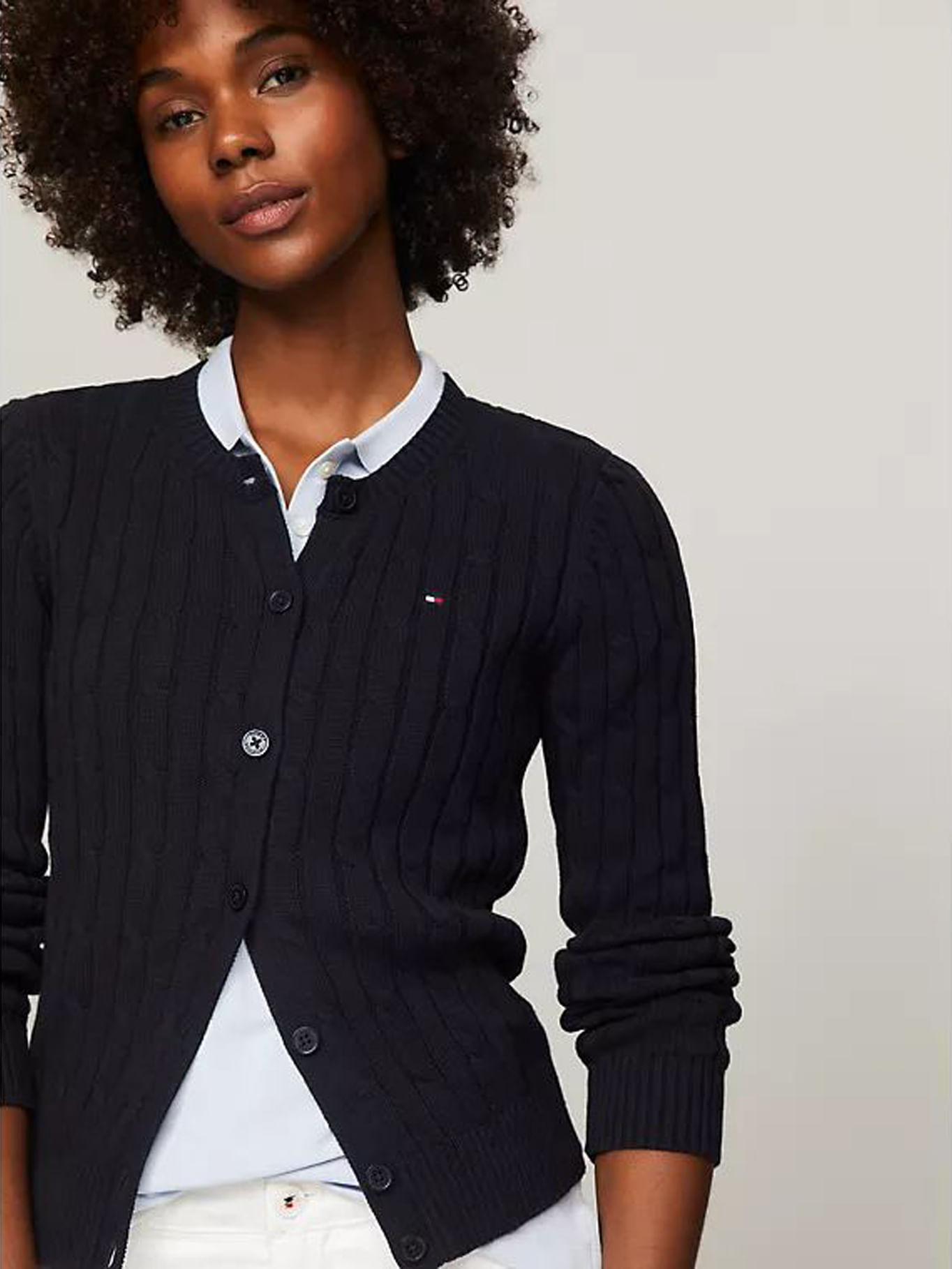 Cárdigan jamie con logo